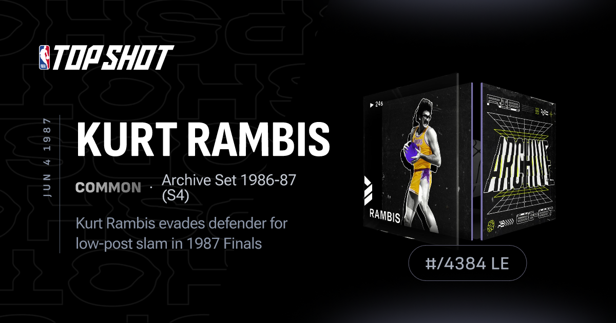 Kurt Rambis evades defender for low-post slam in 1987 Finals | NBA Top Shot