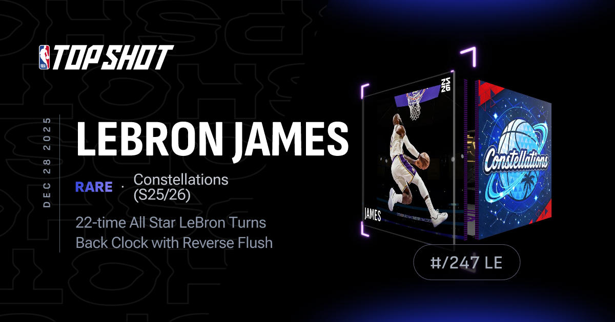 22-time All Star LeBron Turns Back Clock with Reverse Flush | NBA Top Shot