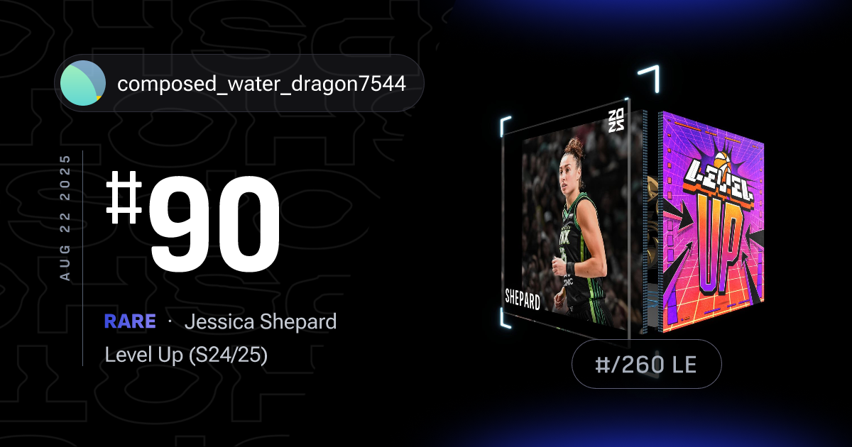 Jessica Shepard - Owned by composed_water_dragon7544 | NBA Top Shot