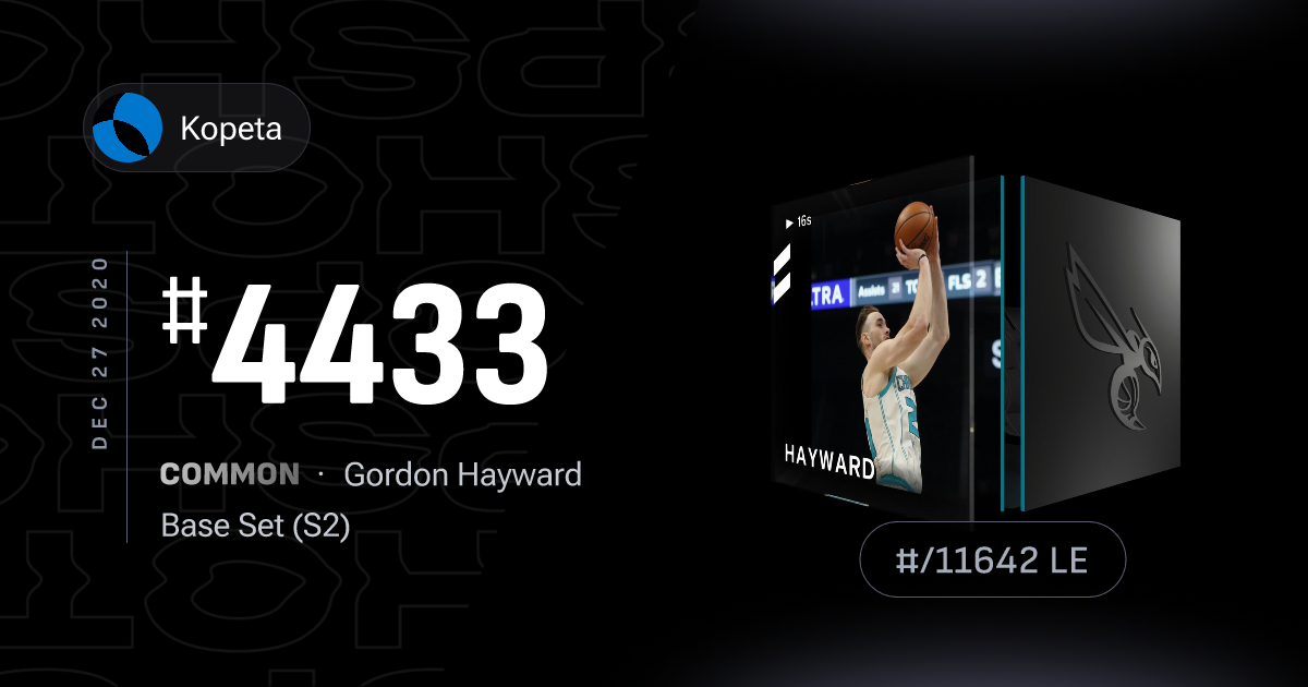 Gordon Hayward pulls up from the free-throw line for jumper - Owned by ...