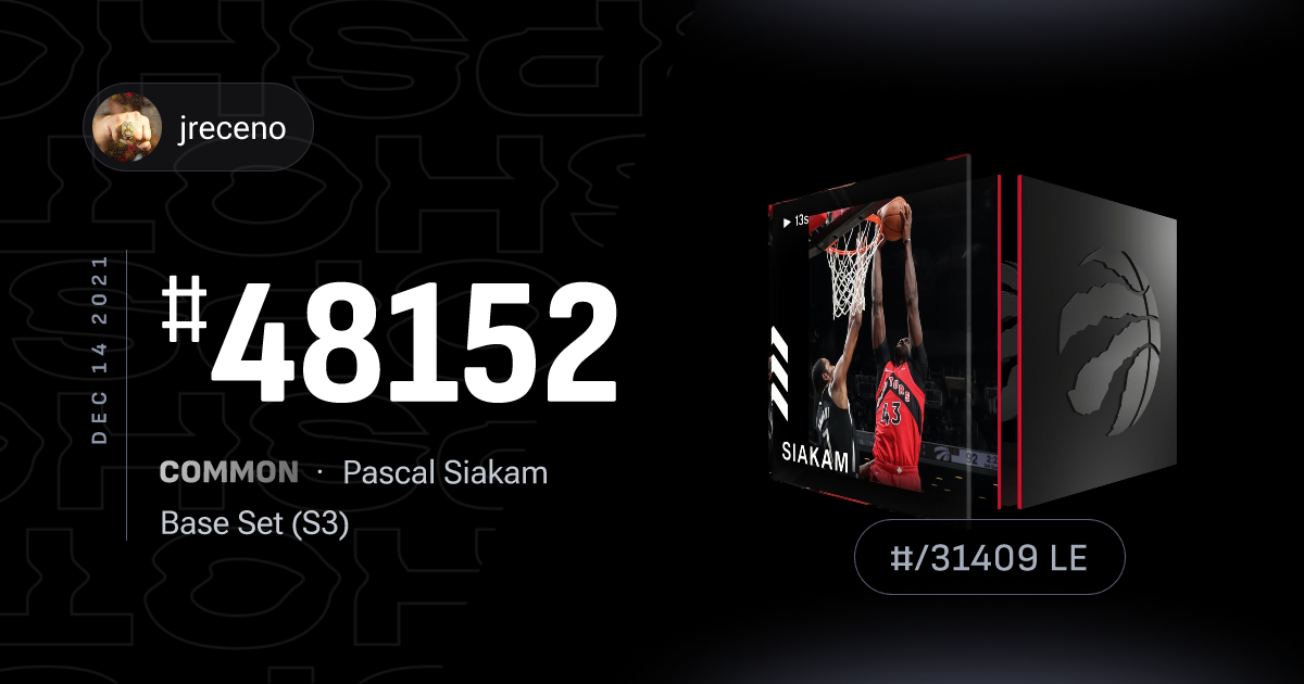 Pascal Siakam runs the floor in transition for two-hand slam - Owned by ...