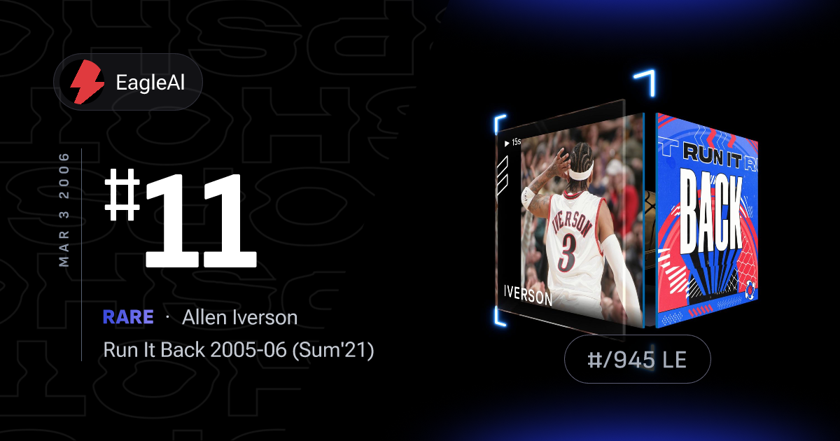 Allen Iverson drops defender not once but twice with iconic crossovers ...