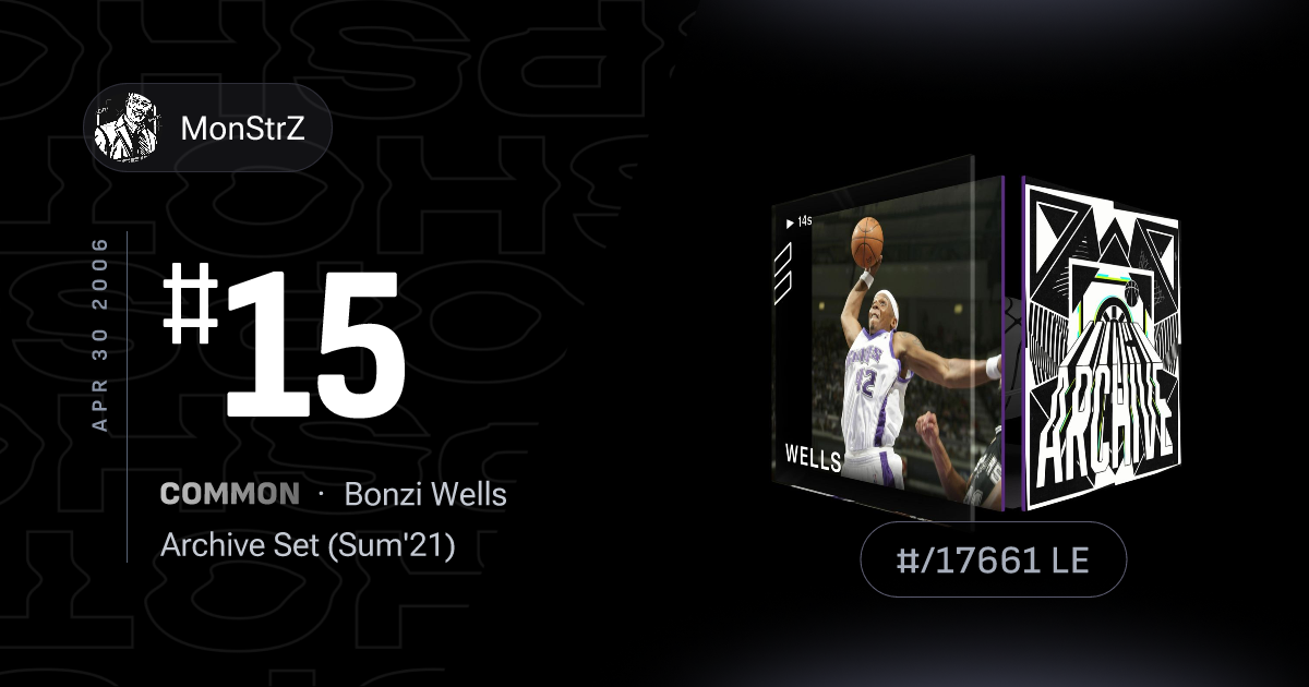 Bonzi Wells unleashes emphatic slam in 2006 Playoffs - Owned by MonStrZ ...