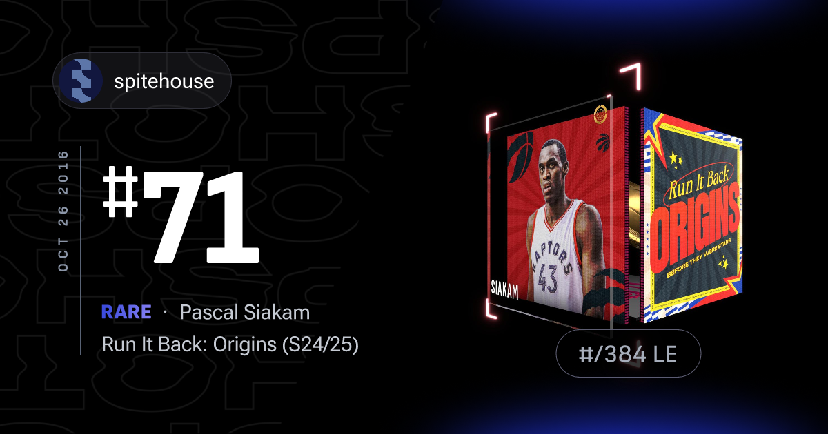 Pascal Siakam Scores First Bucket in NBA Debut - Owned by spitehouse ...
