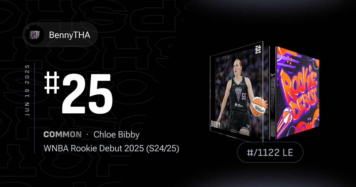 Chloe Bibby - Owned by BennyTHA | NBA Top Shot