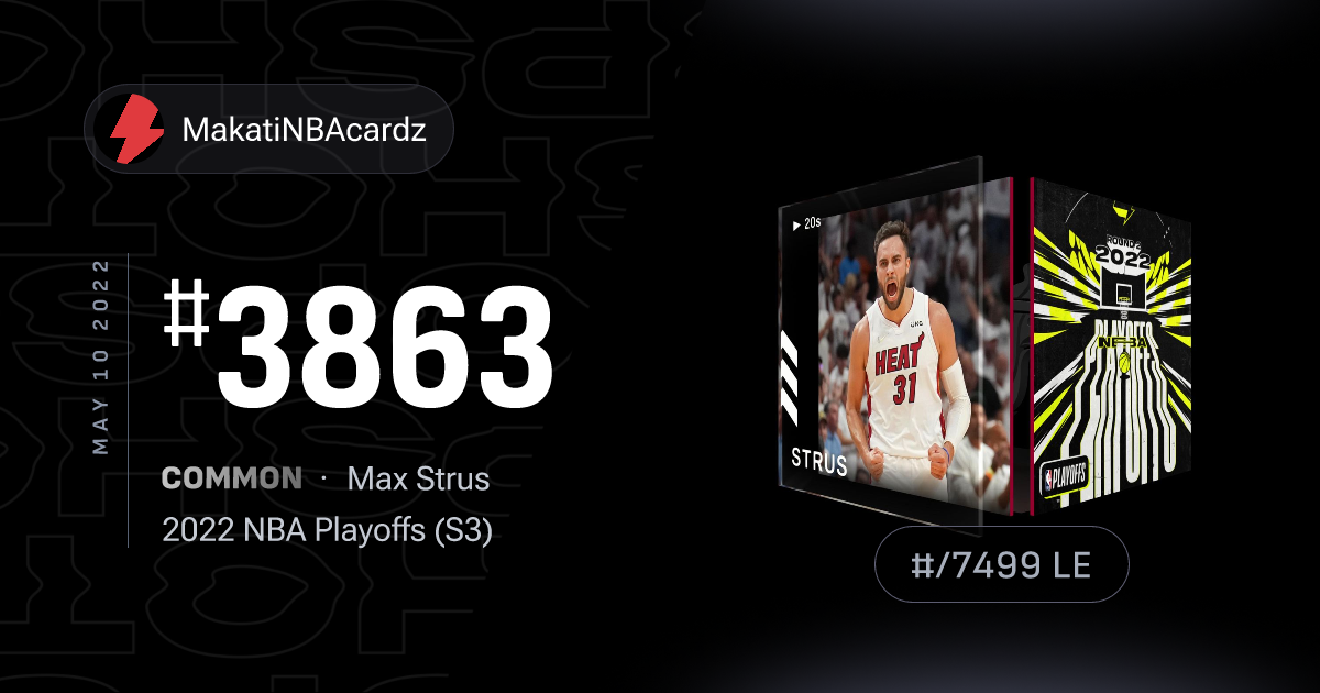 Max Strus steps up, buries triple in 2022 Playoff victory - Owned by ...