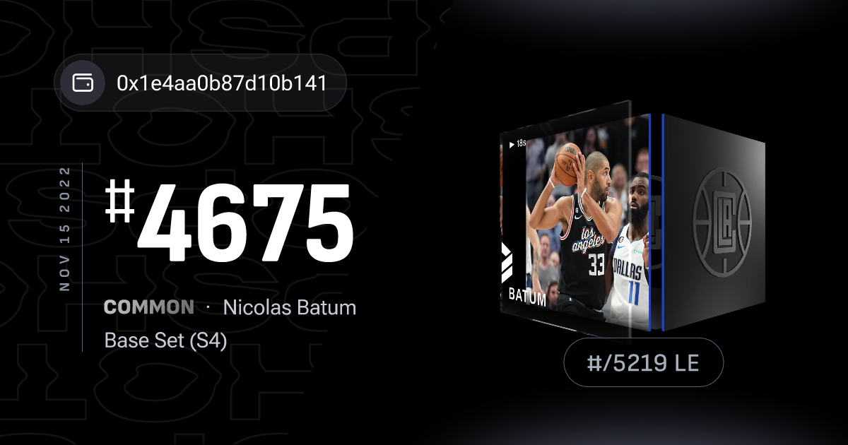 Nicolas Batum pulls up out of hand-off for one of seven threes - Owned ...