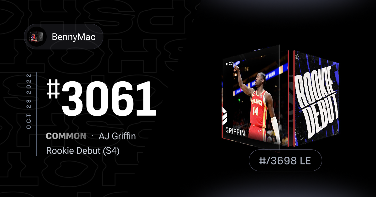 AJ Griffin drains triple in first game of his NBA career - Owned by ...