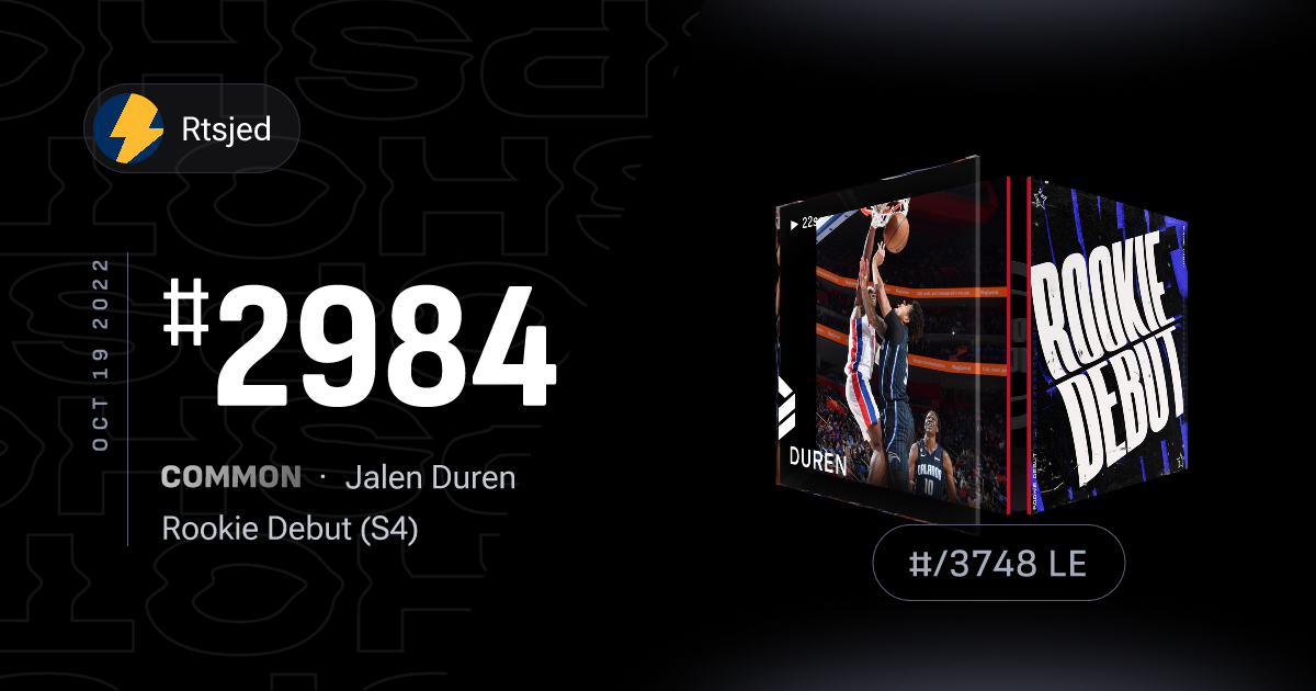 Jalen Duren unleashes slam off give-and-go in first NBA appearance ...