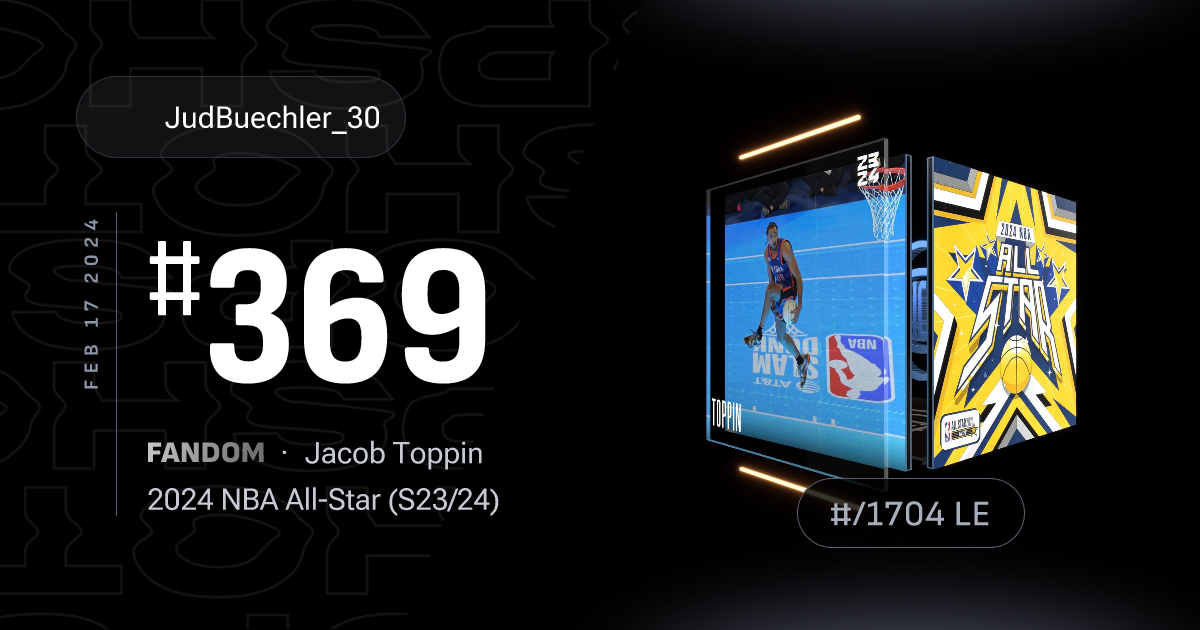 Jacob Toppin breaks out 360 eastbay in 2024 NBA Dunk Contest - Owned by ...