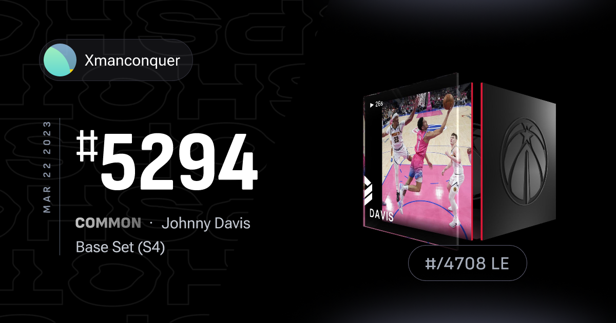 Johnny Davis - Owned by Xmanconquer | NBA Top Shot