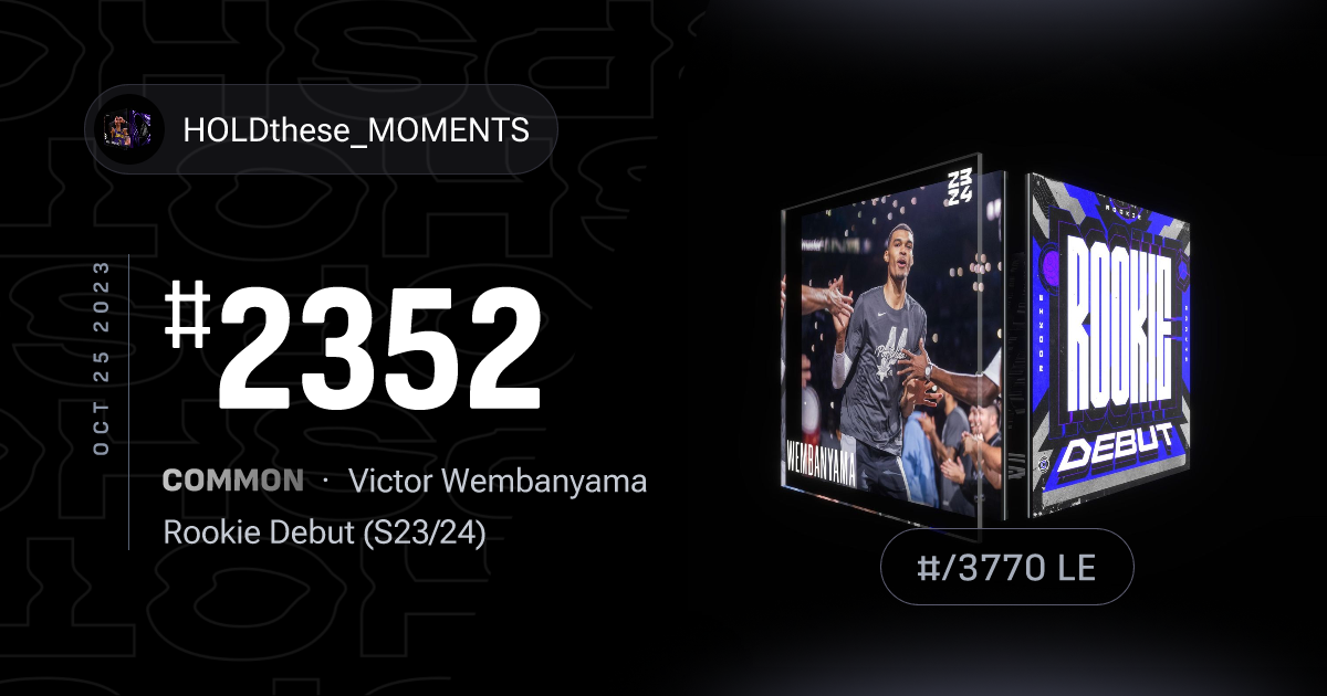Victor Wembanyama drains three for first basket of NBA career - Owned ...