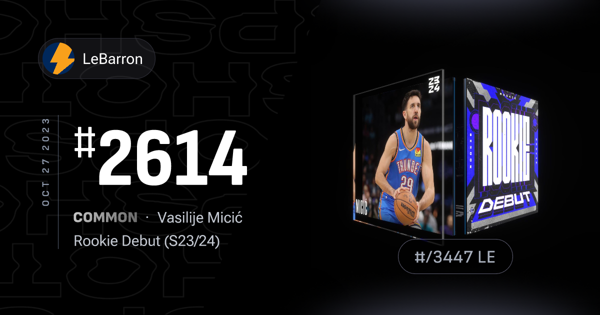 Vasilije Micić executes baseline inbound play for first career basket ...