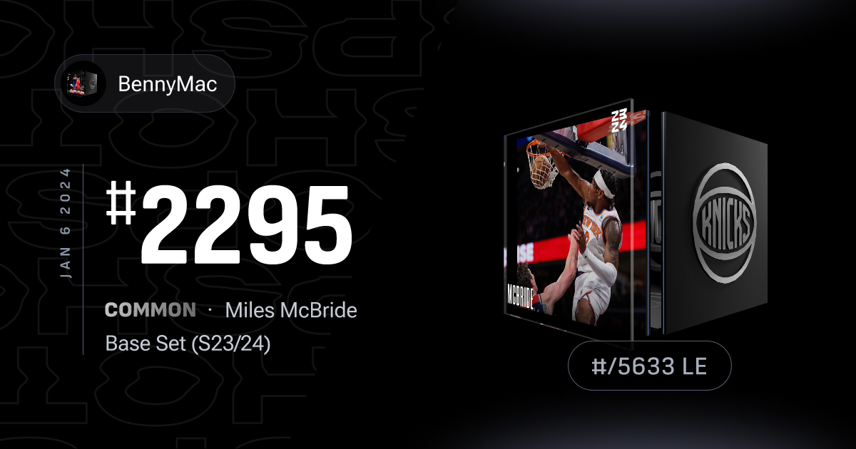 Miles McBride skies baseline for emphatic one-handed putback slam ...
