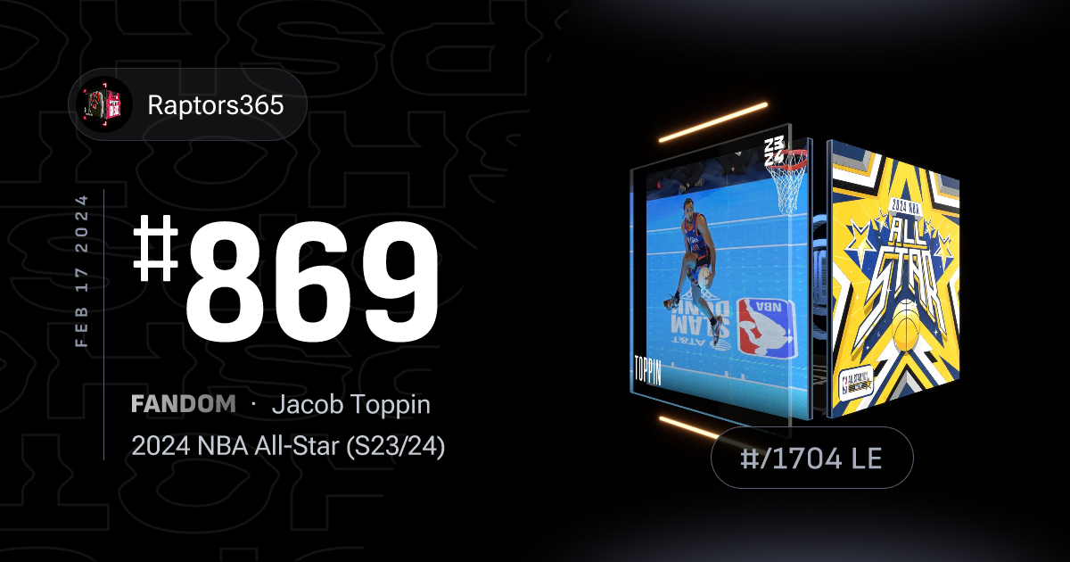 Jacob Toppin breaks out 360 eastbay in 2024 NBA Dunk Contest - Owned by ...