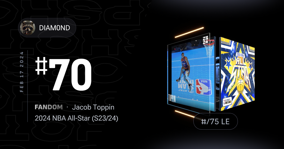 Jacob Toppin breaks out 360 eastbay in 2024 NBA Dunk Contest - Owned by ...