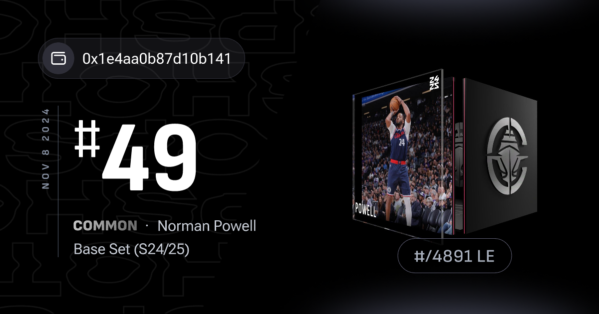 Powell flashes the handles before dropping silky smooth three. - Owned ...