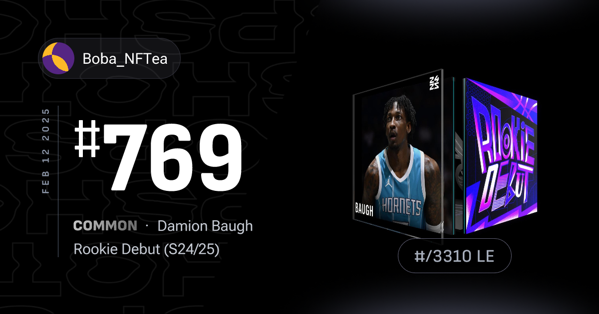First career bucket in impressive NBA debut - Owned by Boba_NFTea | NBA ...