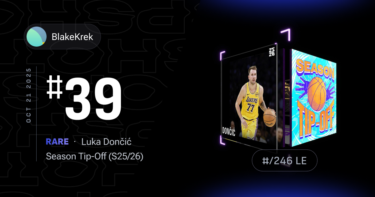 Luka Drains Deep Stepback Three in Season Opener - Owned by BlakeKrek ...