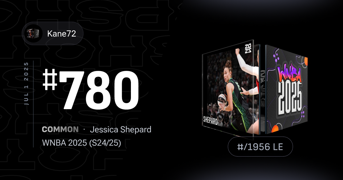 Jessica Shepard - Owned by Kane72 | NBA Top Shot