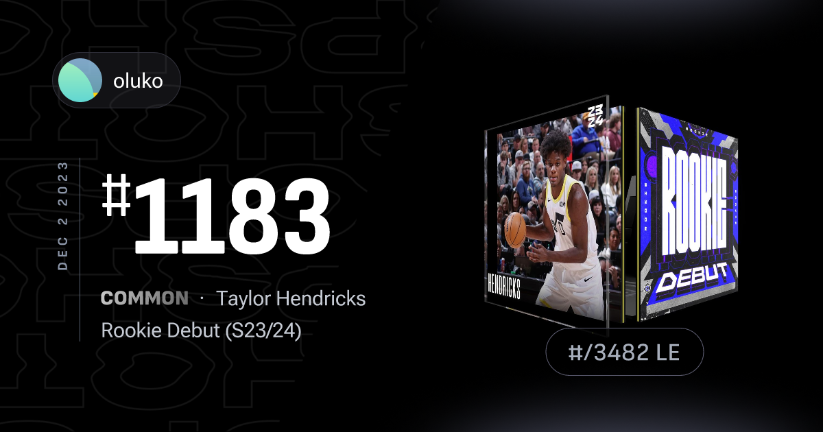Taylor Hendricks scores first NBA points on putback - Owned by oluko ...
