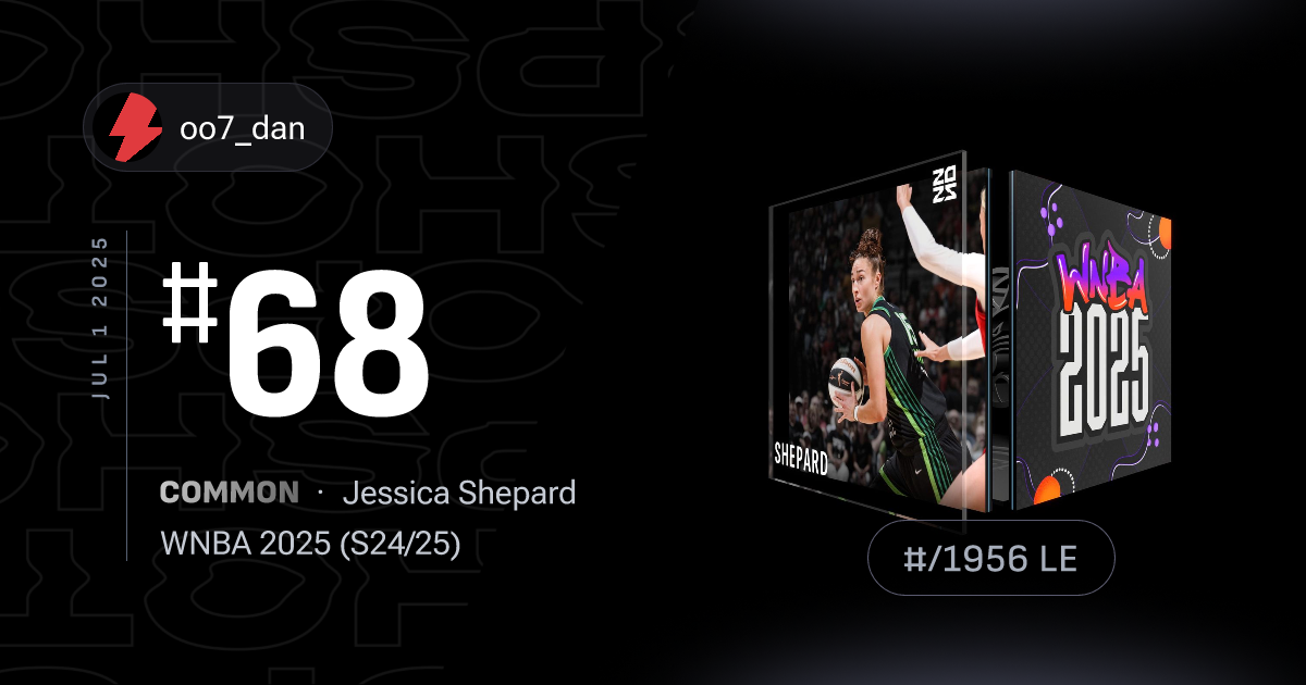 Jessica Shepard - Owned by oo7_dan | NBA Top Shot