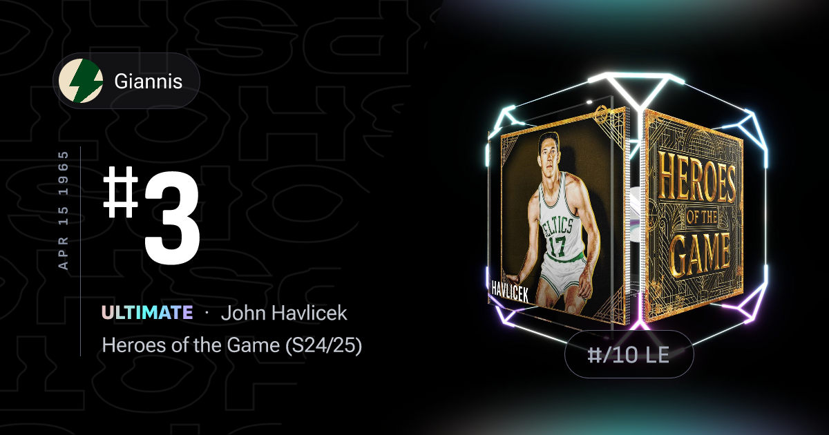 HAVLICEK STOLE THE BALL! - Owned by Giannis | NBA Top Shot