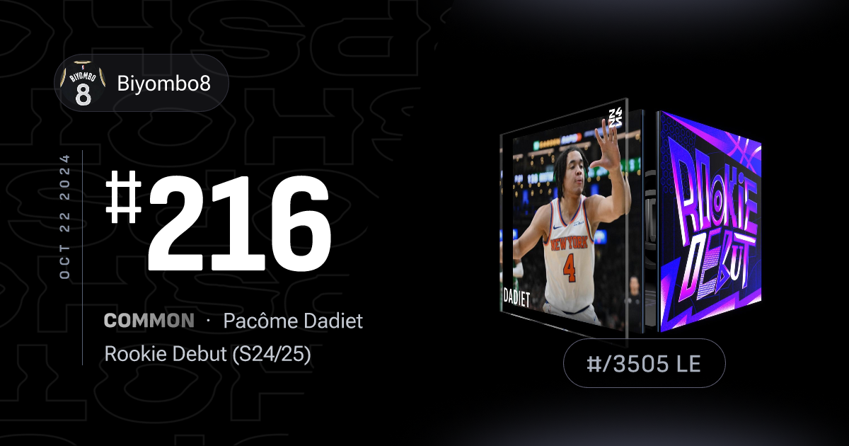 Pacôme Dadiet sinks corner triple in NBA debut - Owned by Biyombo8 ...