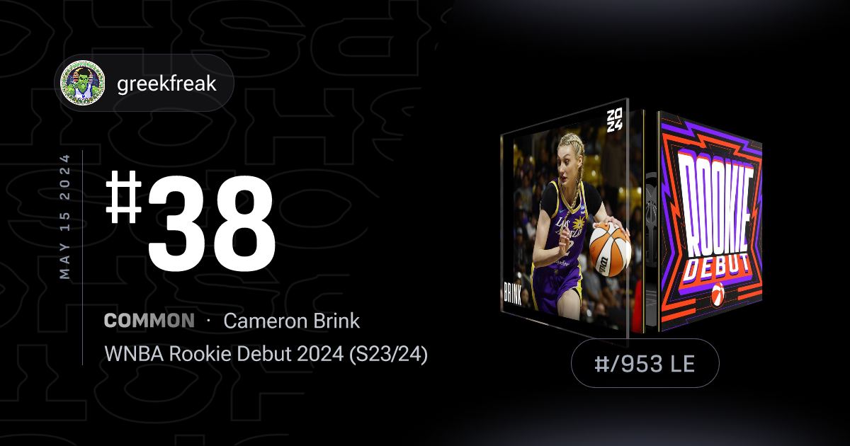 Cameron Brink scores first basket of WNBA career - Owned by greekfreak ...