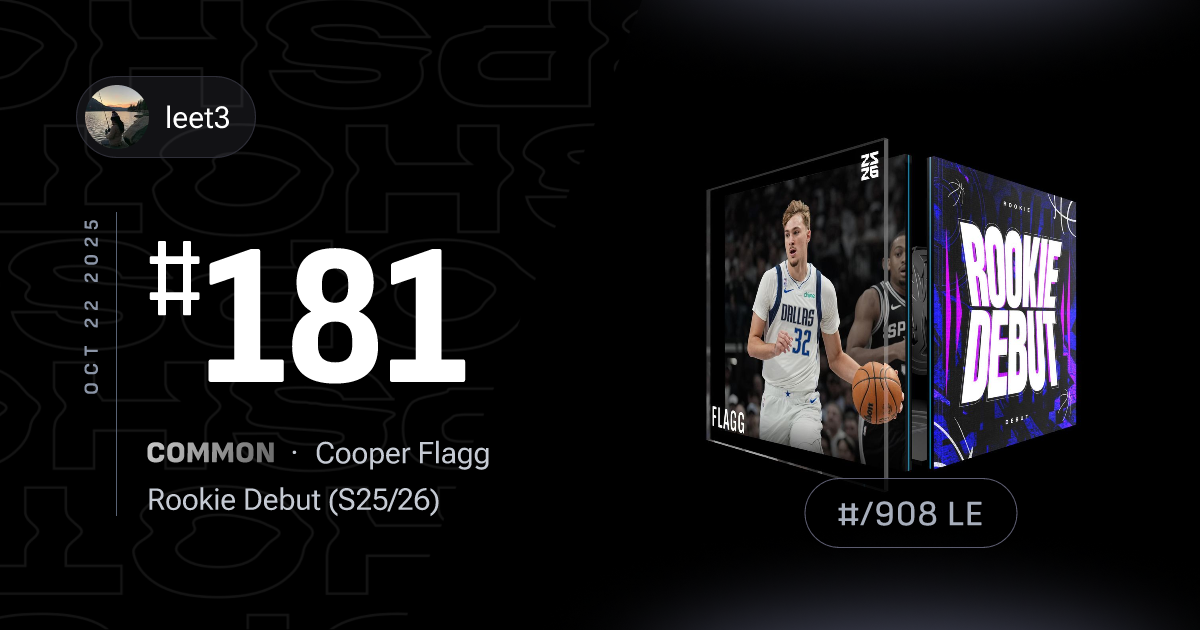 Flagg Scores First Career Bucket, Drops Double-Double in NBA Debut ...