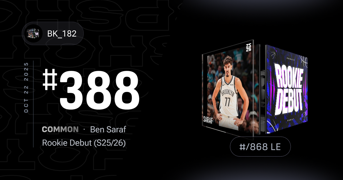 Ben Saraf Drives and Scores First Bucket in NBA Debut - Owned by BK_182 ...