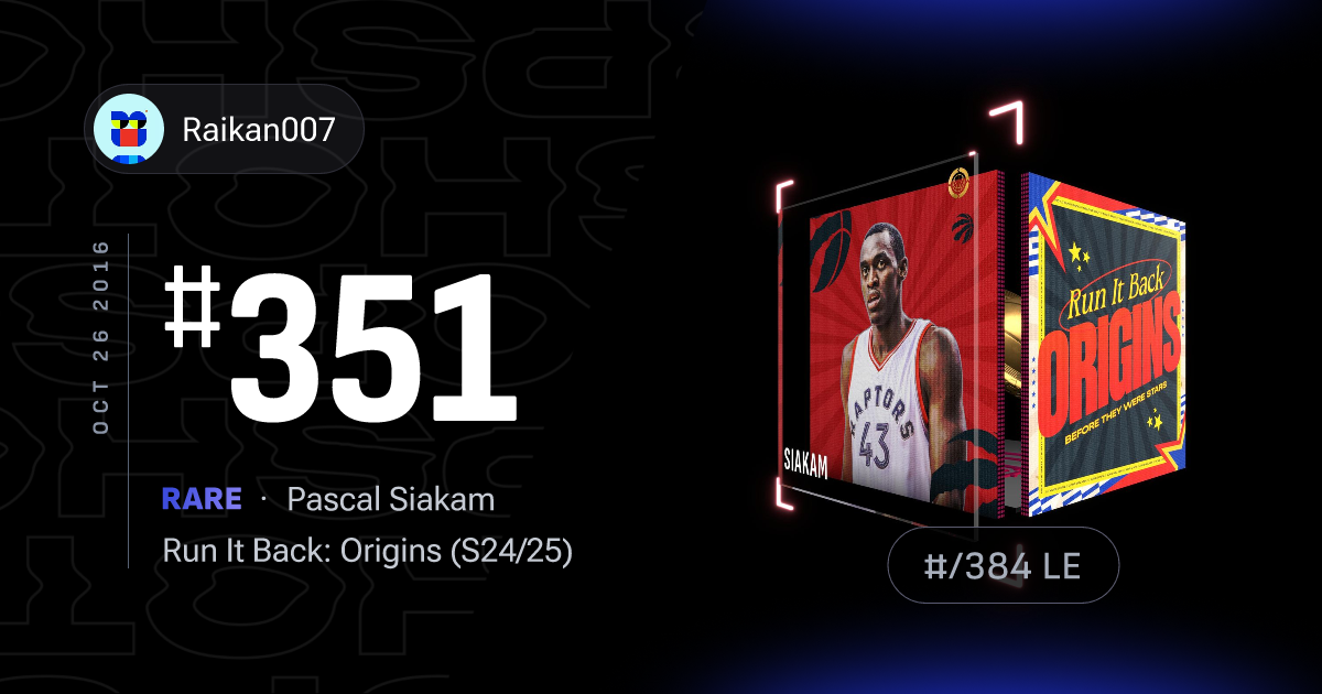 Pascal Siakam Scores First Bucket in NBA Debut - Owned by Raikan007 ...