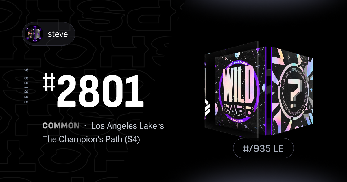LAL Wild Card Redemption for 2023 NBA Playoffs - Owned by steve | NBA ...