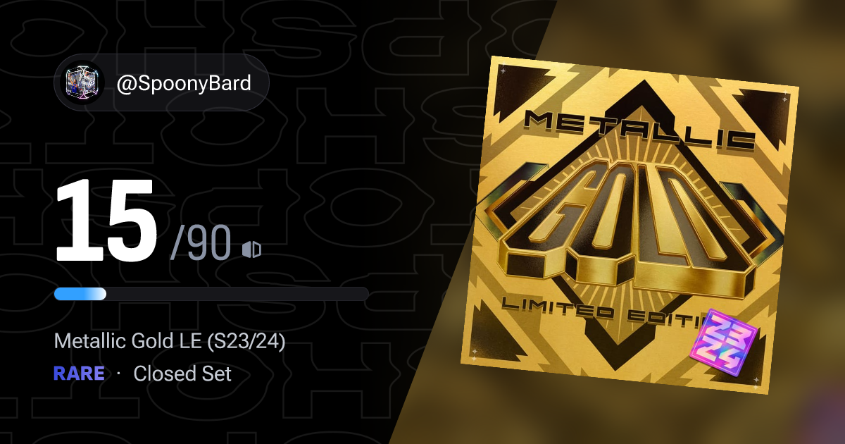 SpoonyBard owns 17 Moment Collectibles from Set: Metallic Gold LE | NBA ...